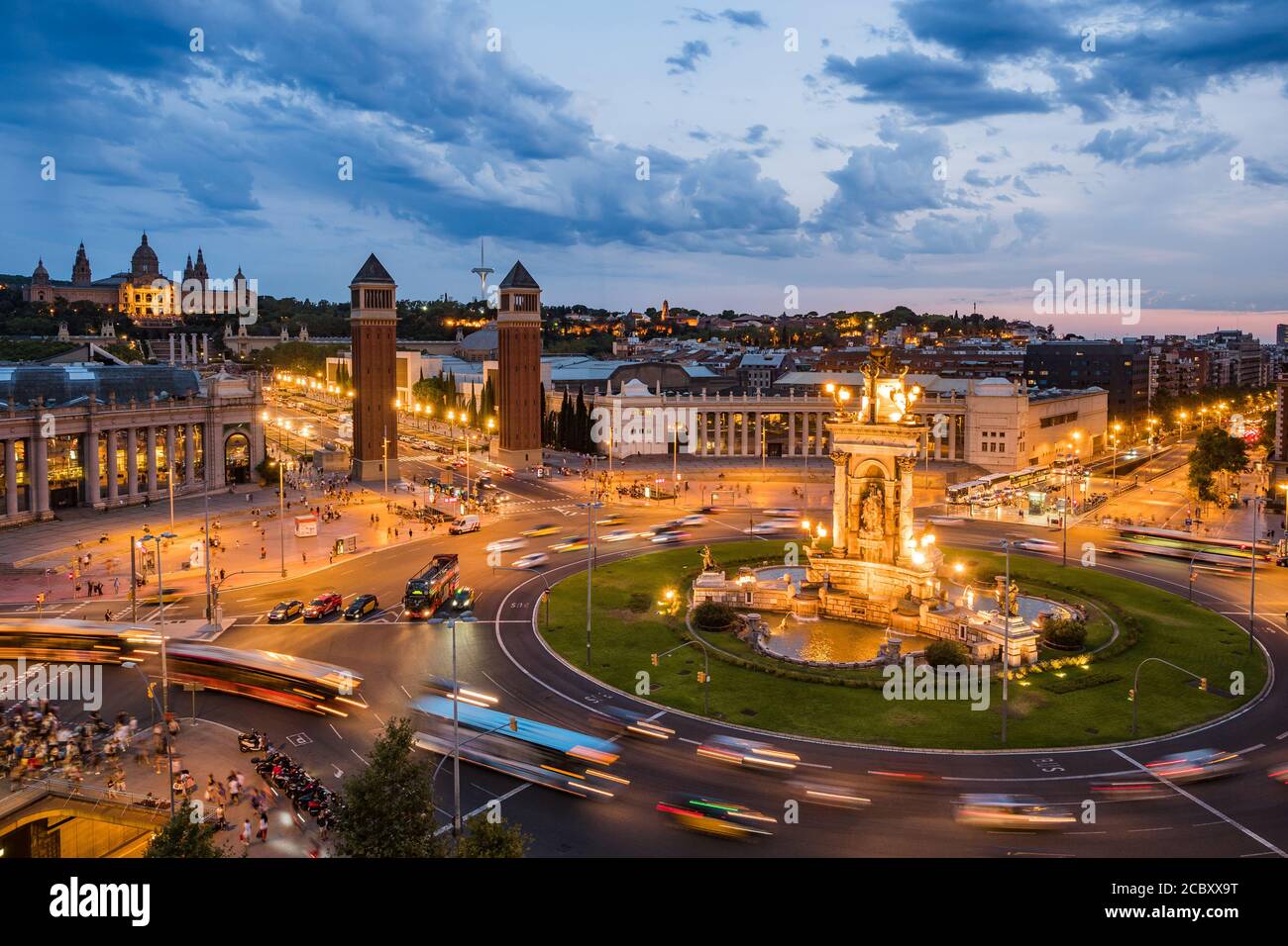 Plaza de espana square barcelona hi-res stock photography and images ...