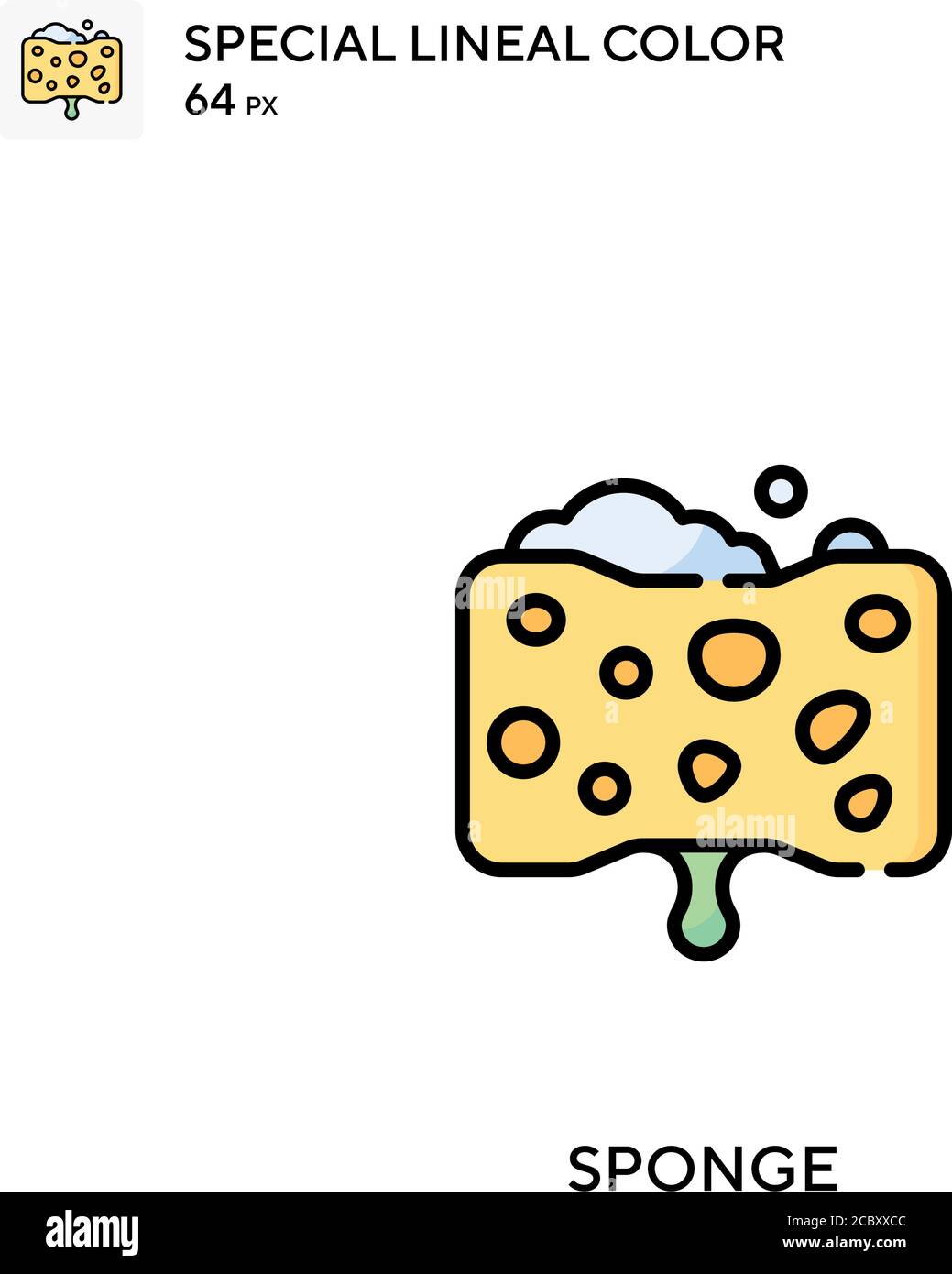 Sponge Special lineal color vector icon. Sponge icons for your business project Stock Vector ...