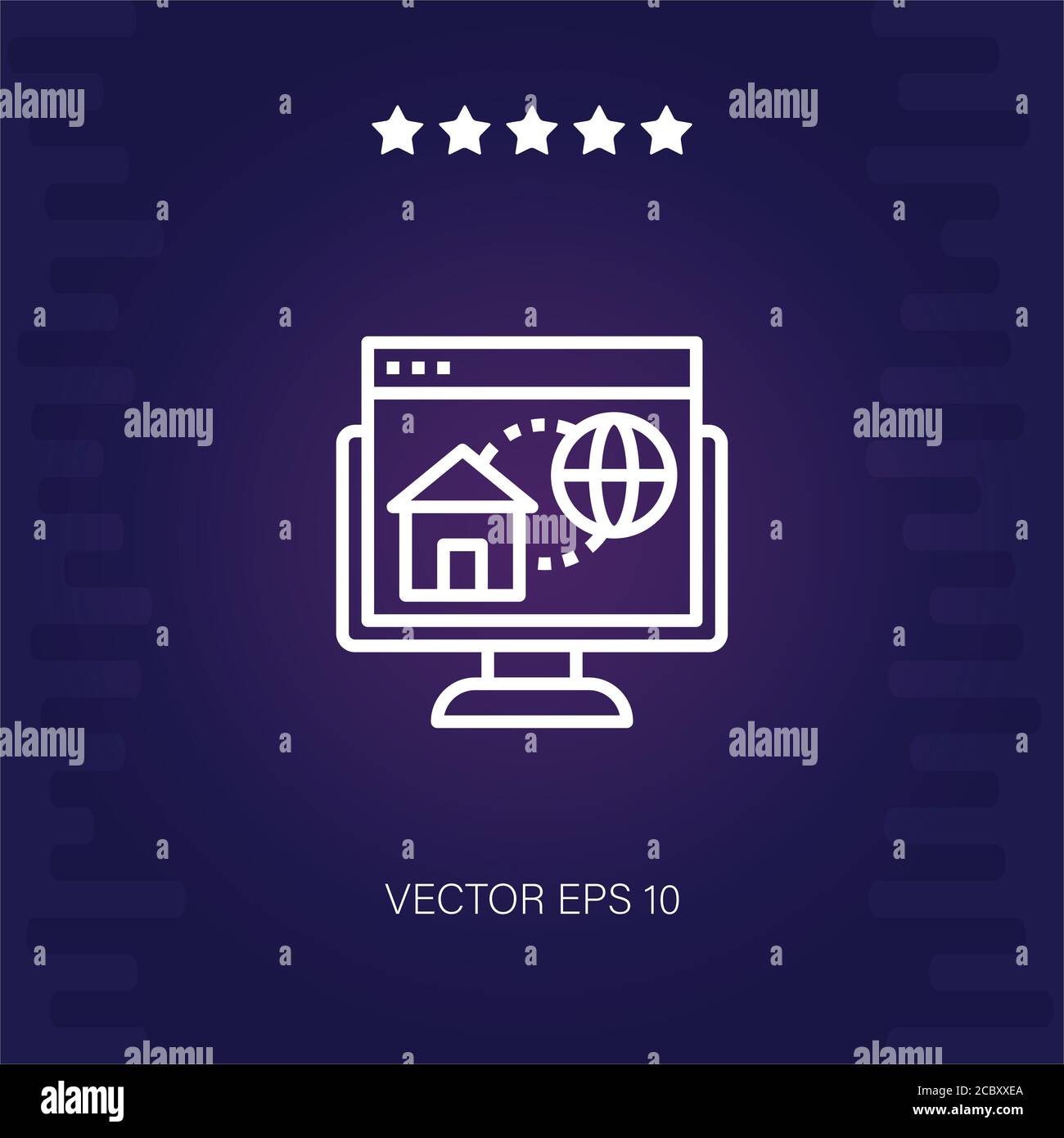 home page vector icon modern illustration Stock Vector Image & Art - Alamy