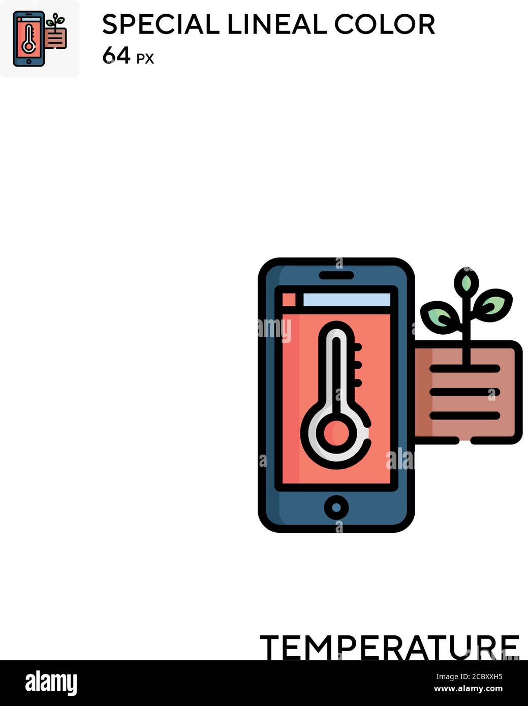 Temperature Special lineal color vector icon. Temperature icons for ...