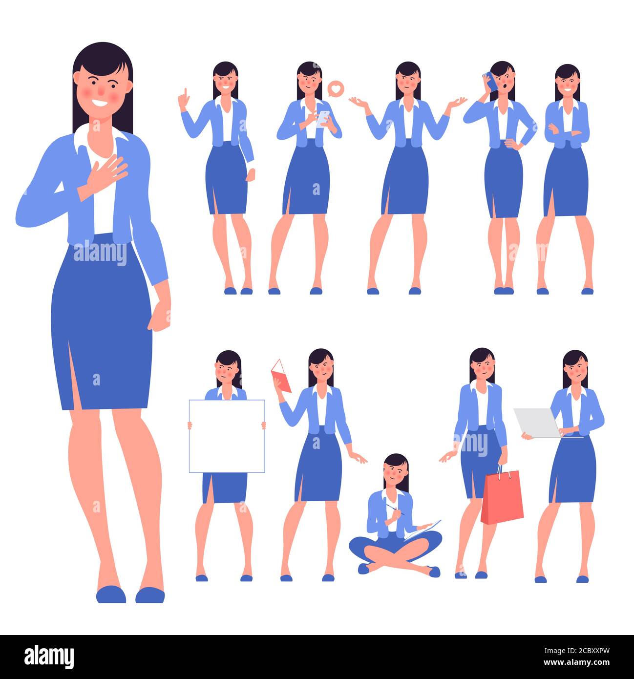 Healthy young adult woman Stock Vector Images - Alamy