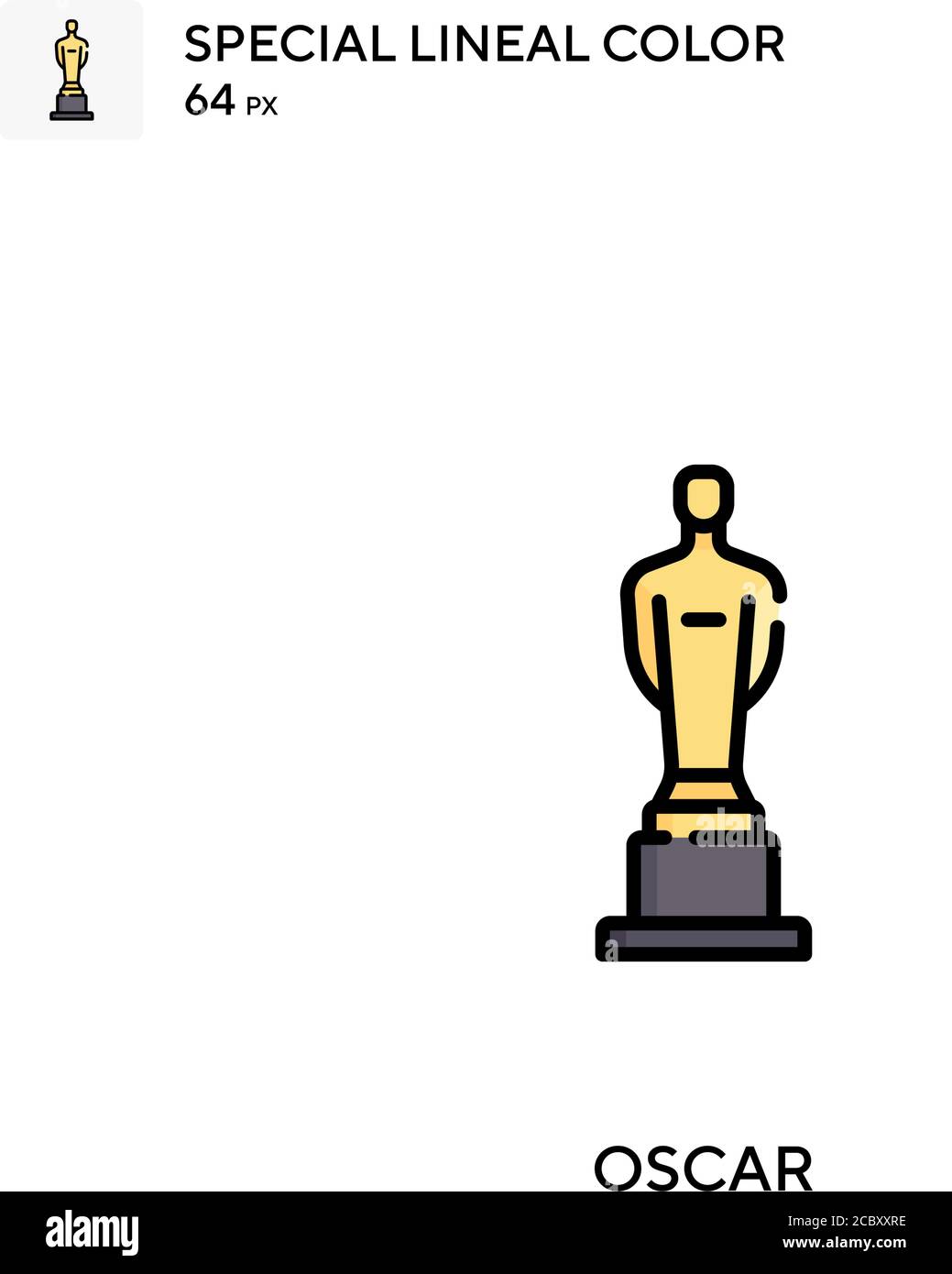 Oscar Special lineal color vector icon. Oscar icons for your business ...