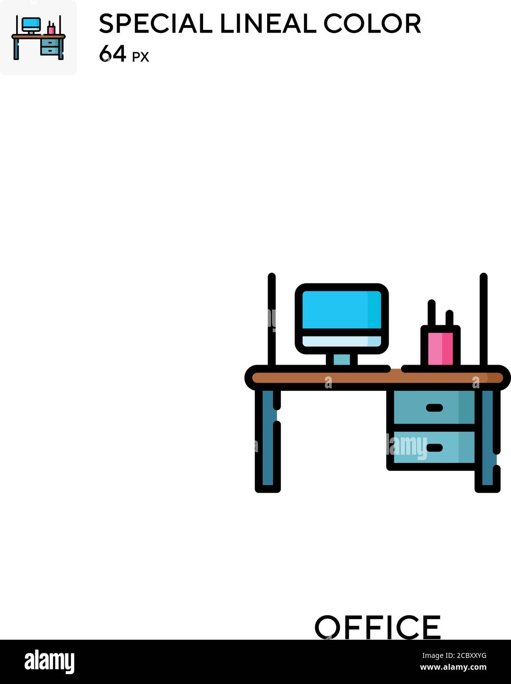 Office Special lineal color vector icon. Office icons for your business ...