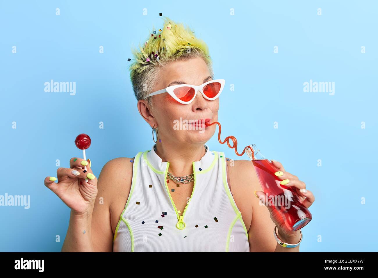 Stylish old lady hi-res stock photography and images - Alamy