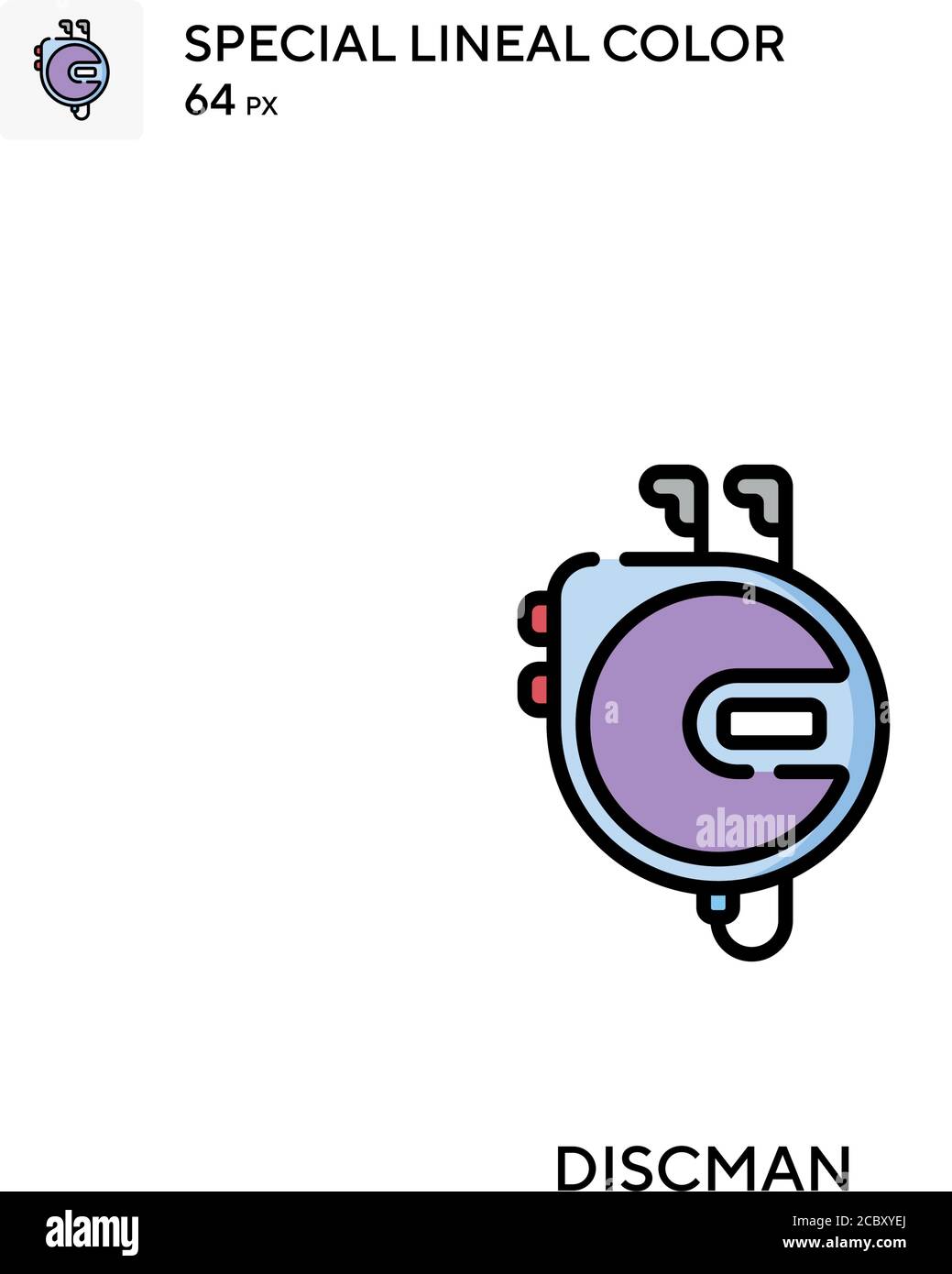 Discman Special lineal color vector icon. Discman icons for your ...