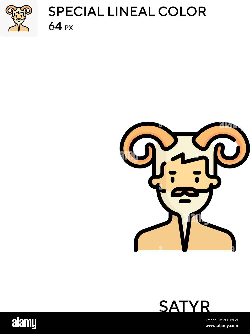 Satyr Special lineal color vector icon. Satyr icons for your business ...