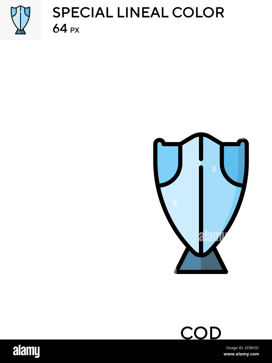 Cod Special lineal color vector icon. Cod icons for your business ...