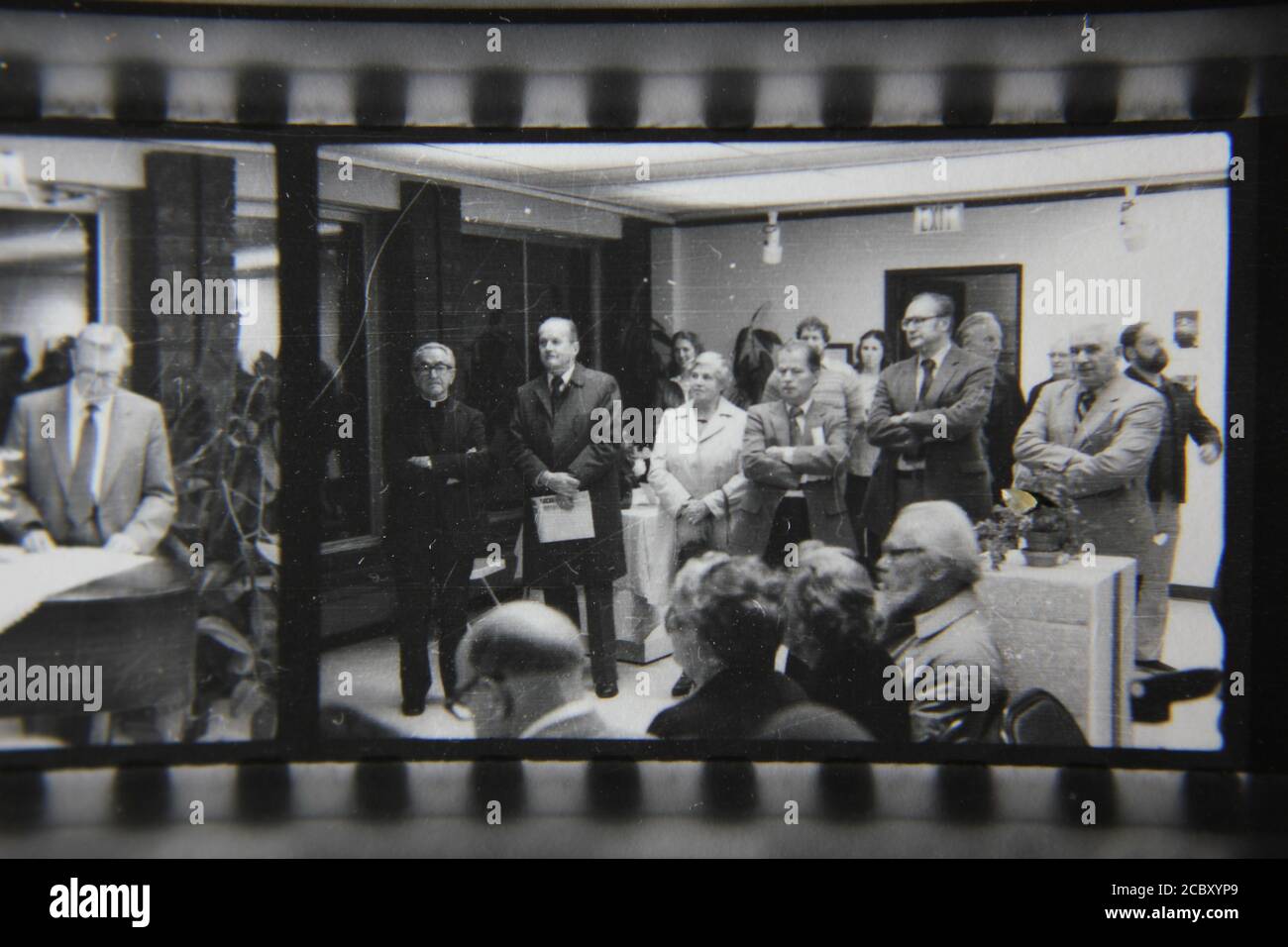 Fine 1970s vintage black and white photography of a room full of ...