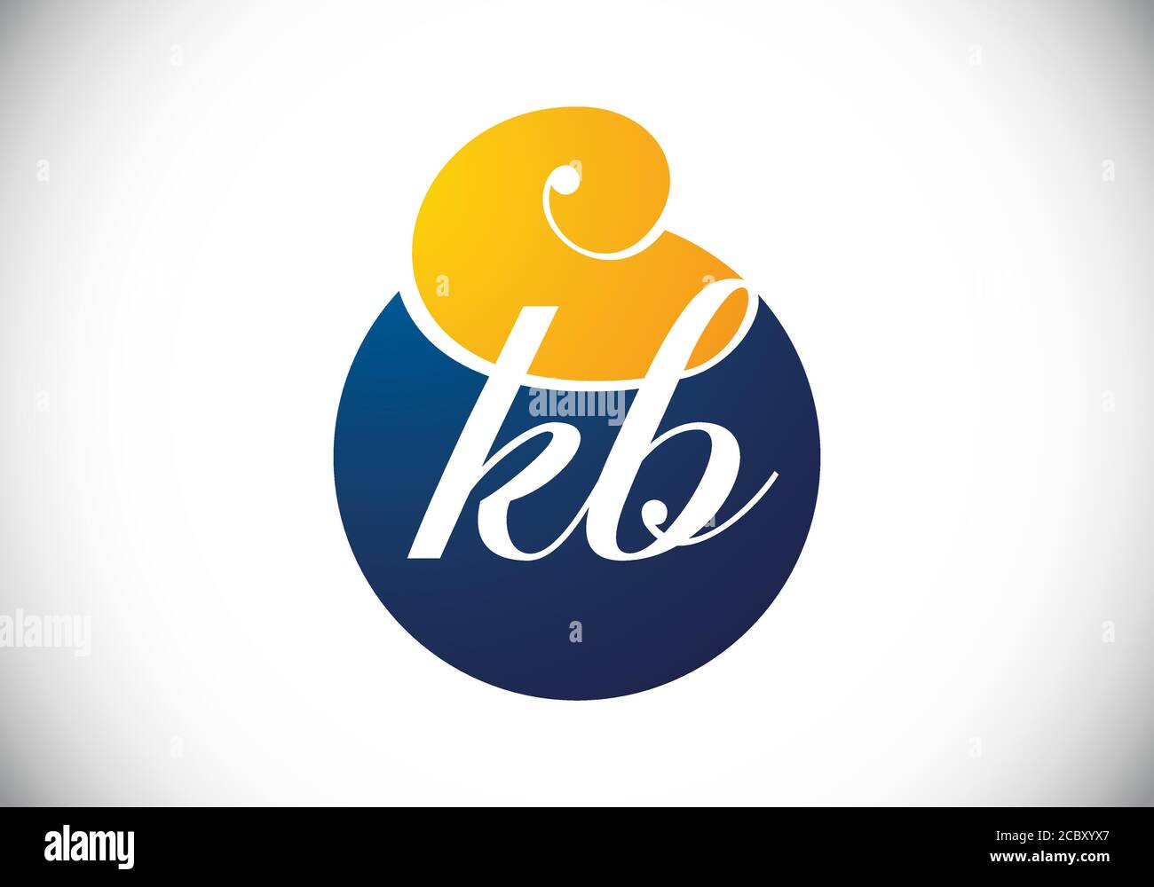 Initial Monogram Letter K B Logo Design Vector Template. K B Letter ...