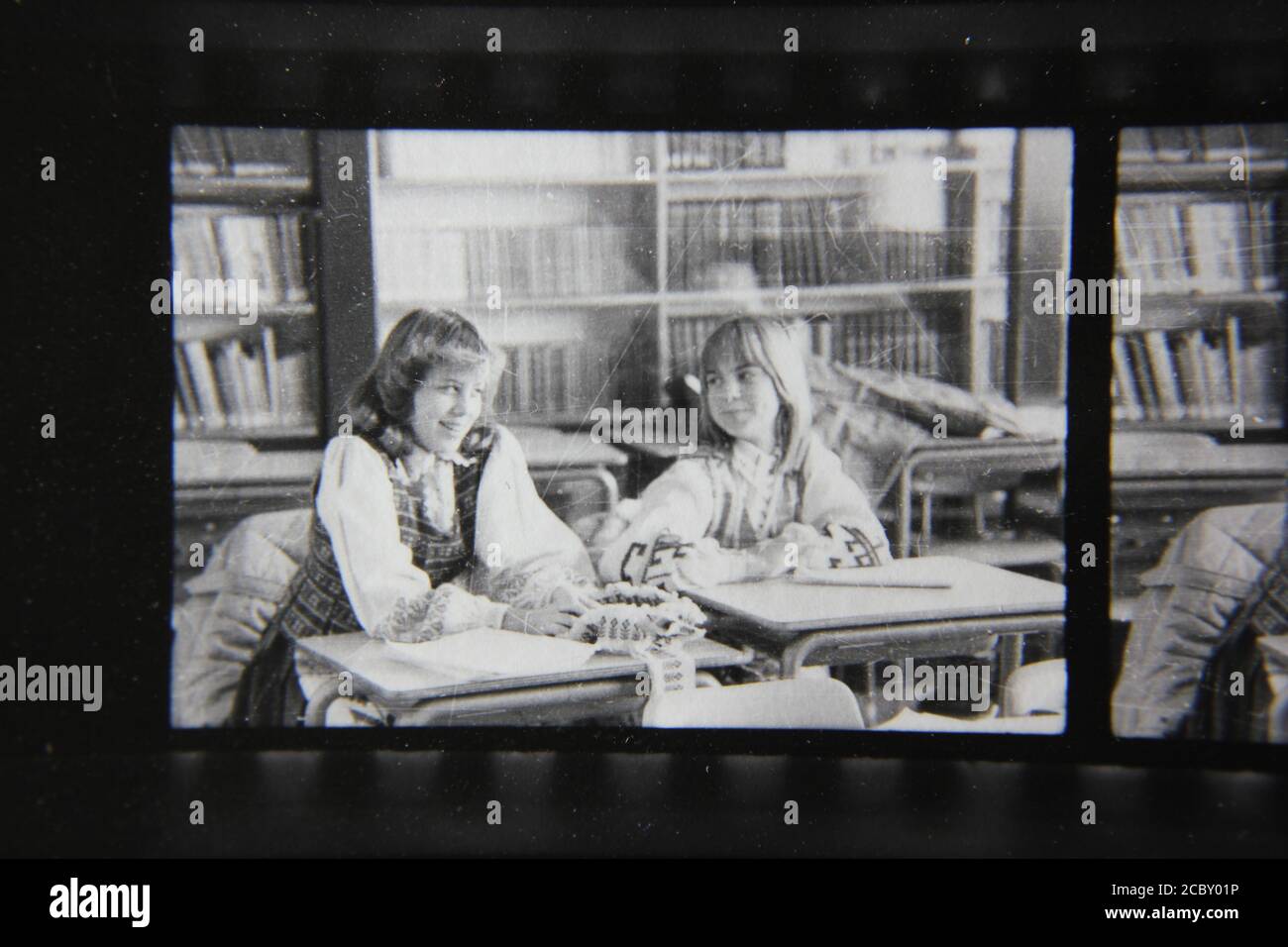 Fine 1970s vintage black and white photography of two young girls ...
