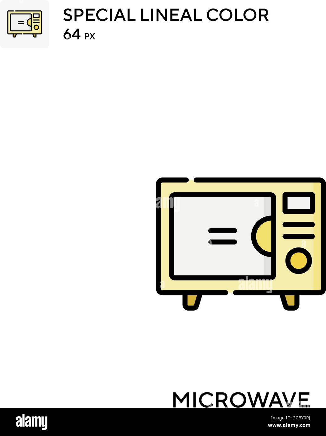 Microwave Special lineal color vector icon. Microwave icons for your ...