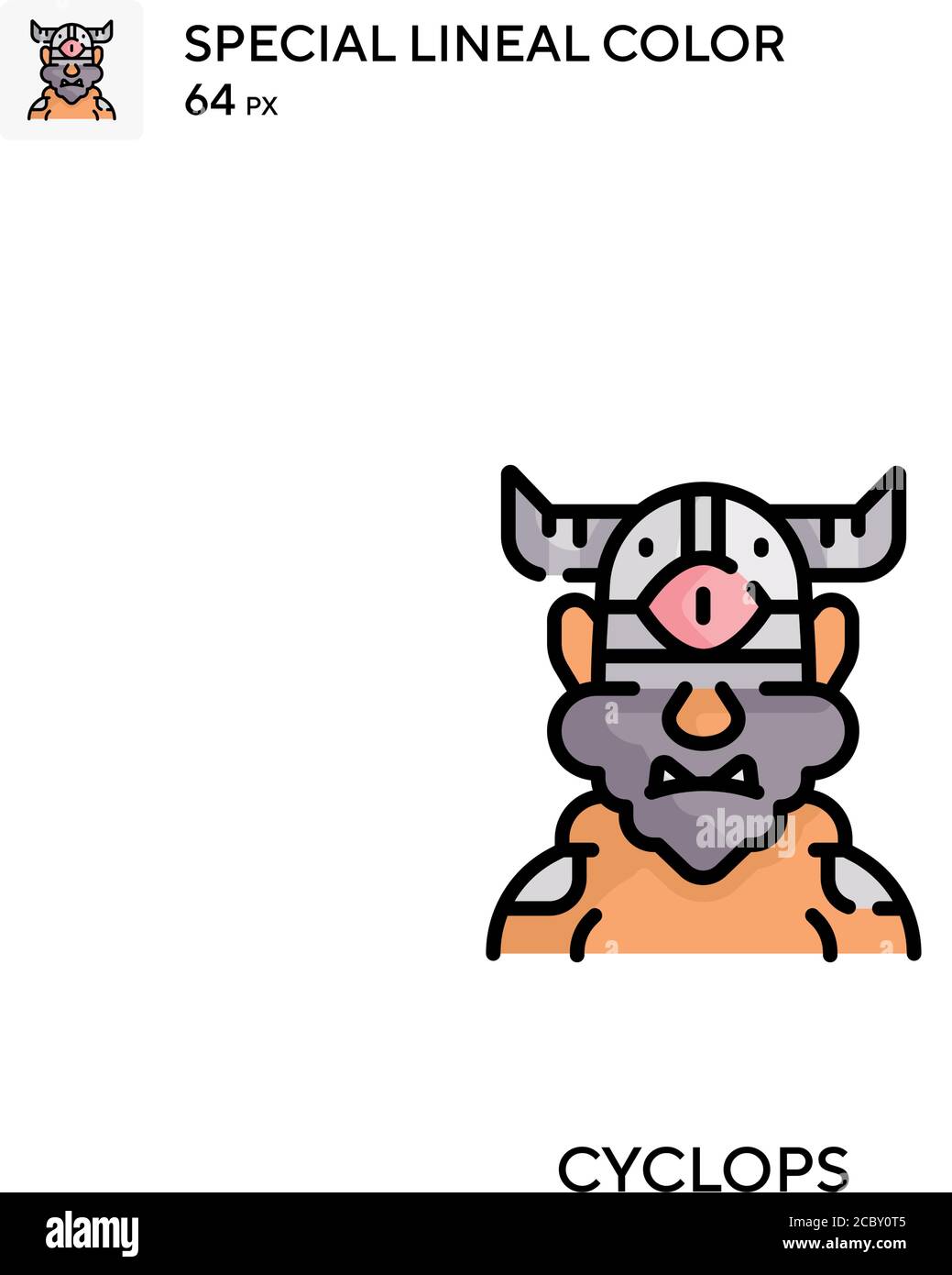 Cyclops Special lineal color vector icon. Cyclops icons for your ...