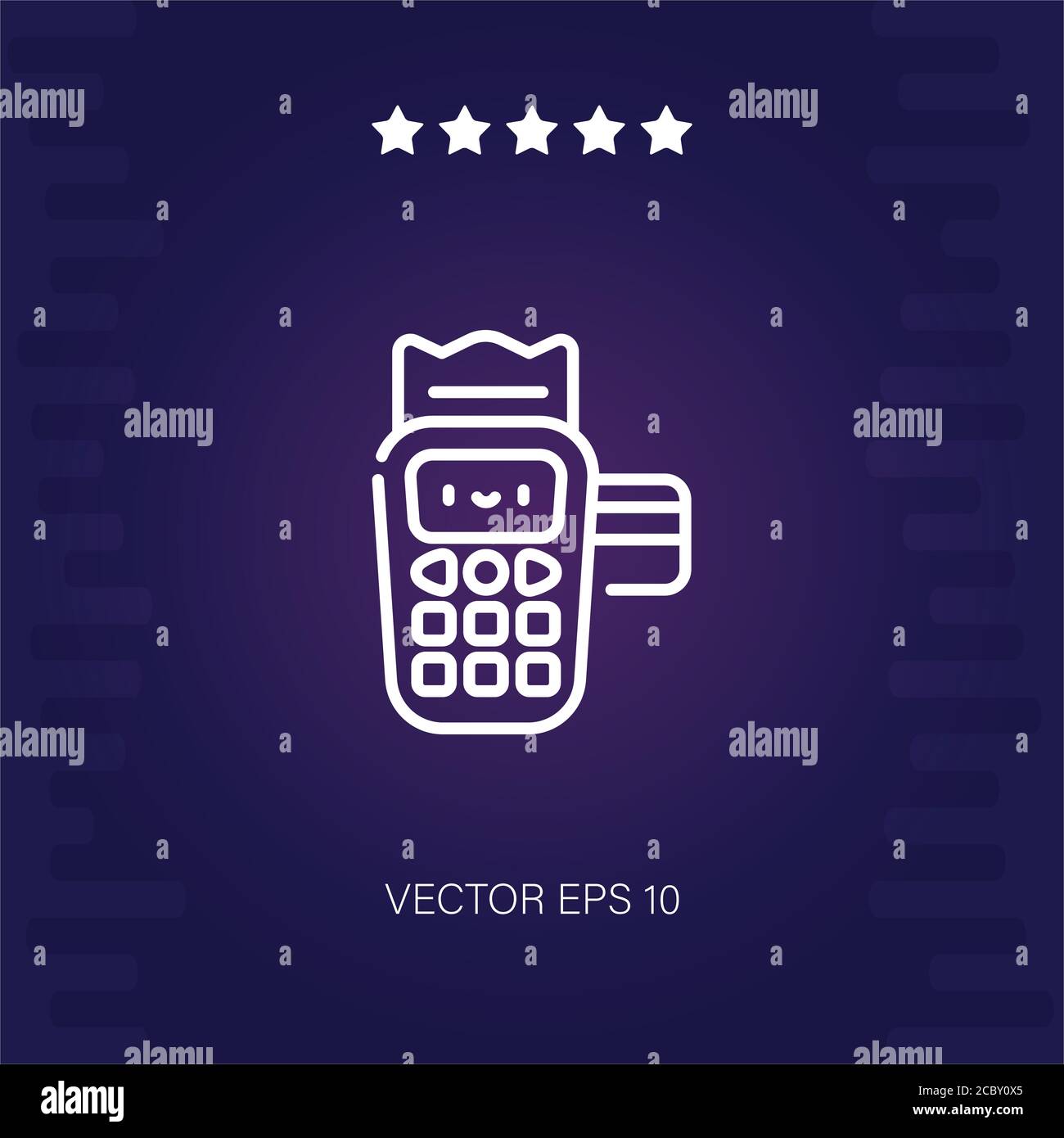 payment terminal vector icon modern illustration Stock Vector Image ...