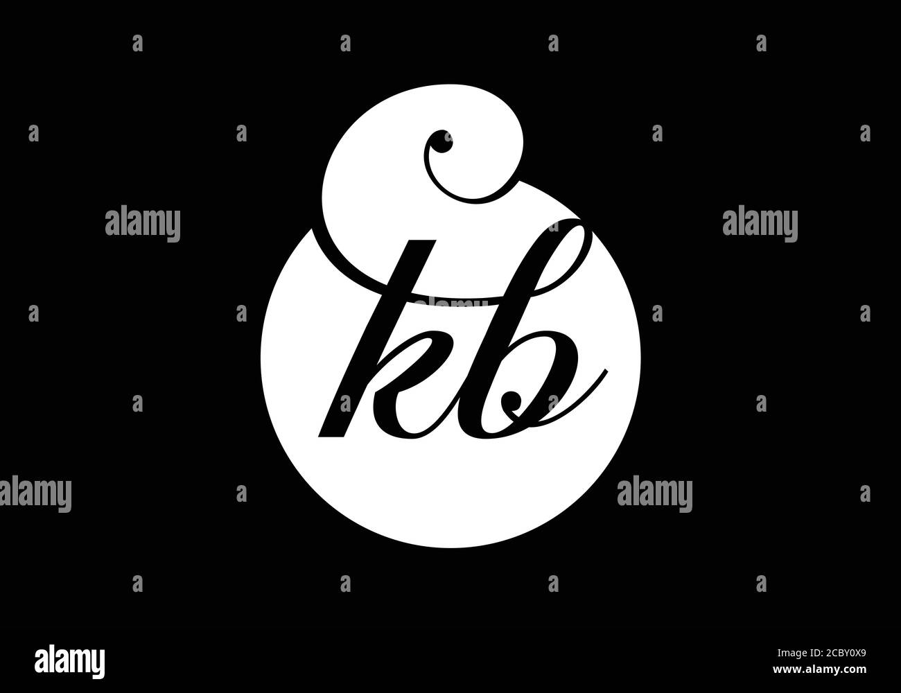 Initial Monogram Letter K B Logo Design Vector Template. K B Letter ...