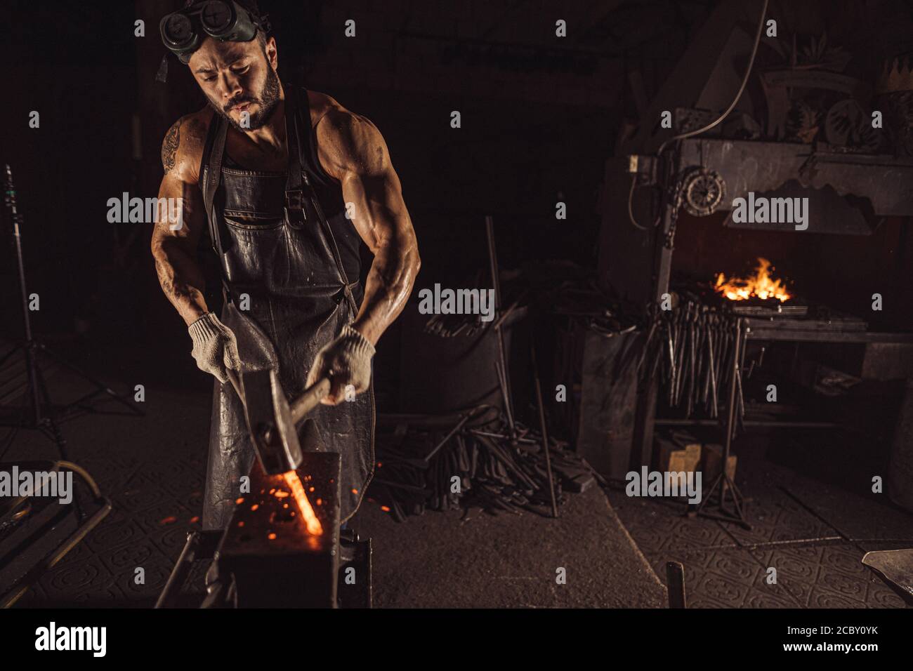 Blacksmith working space hi-res stock photography and images - Alamy