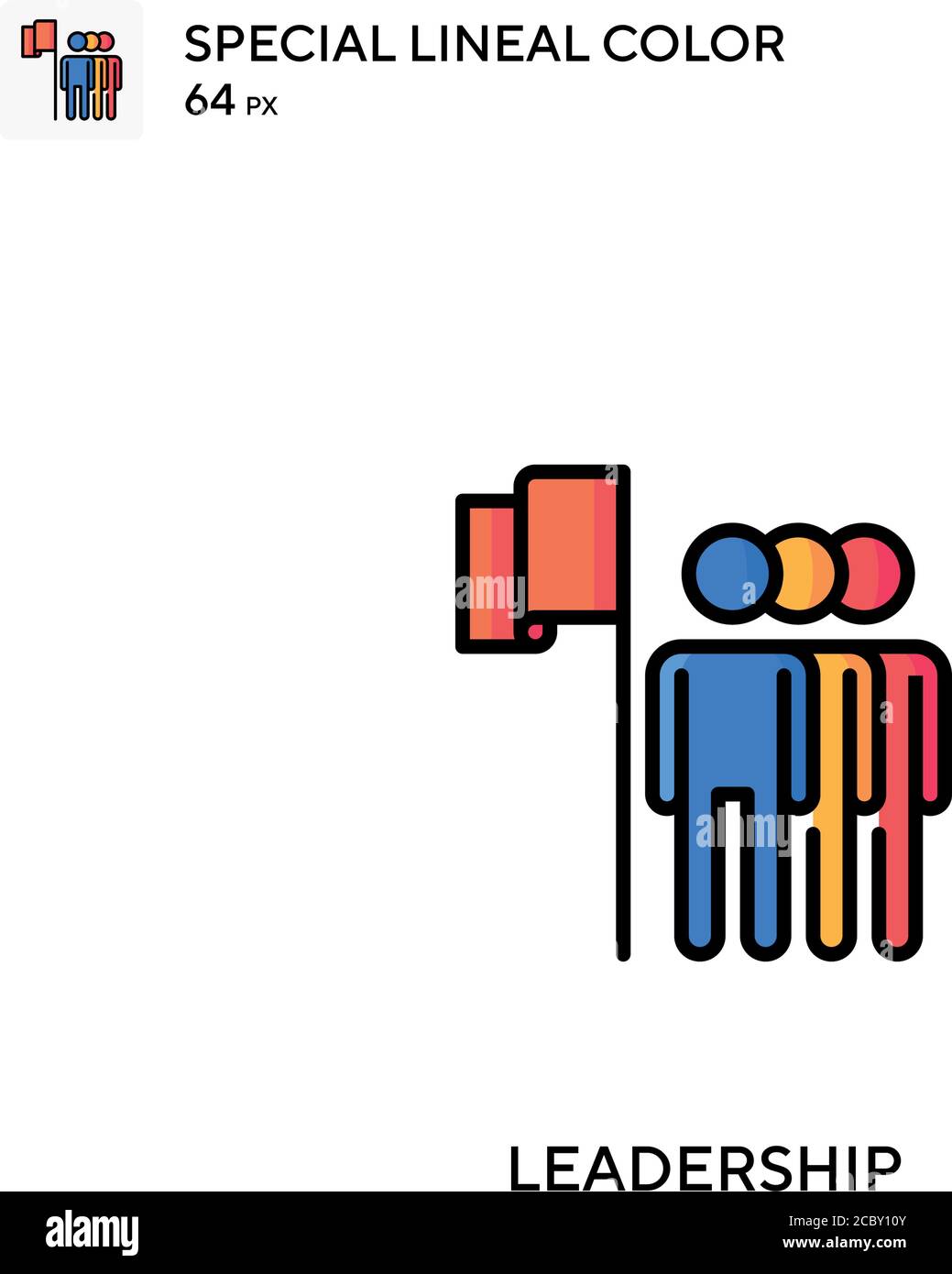 Leadership Special lineal color vector icon. Leadership icons for your ...