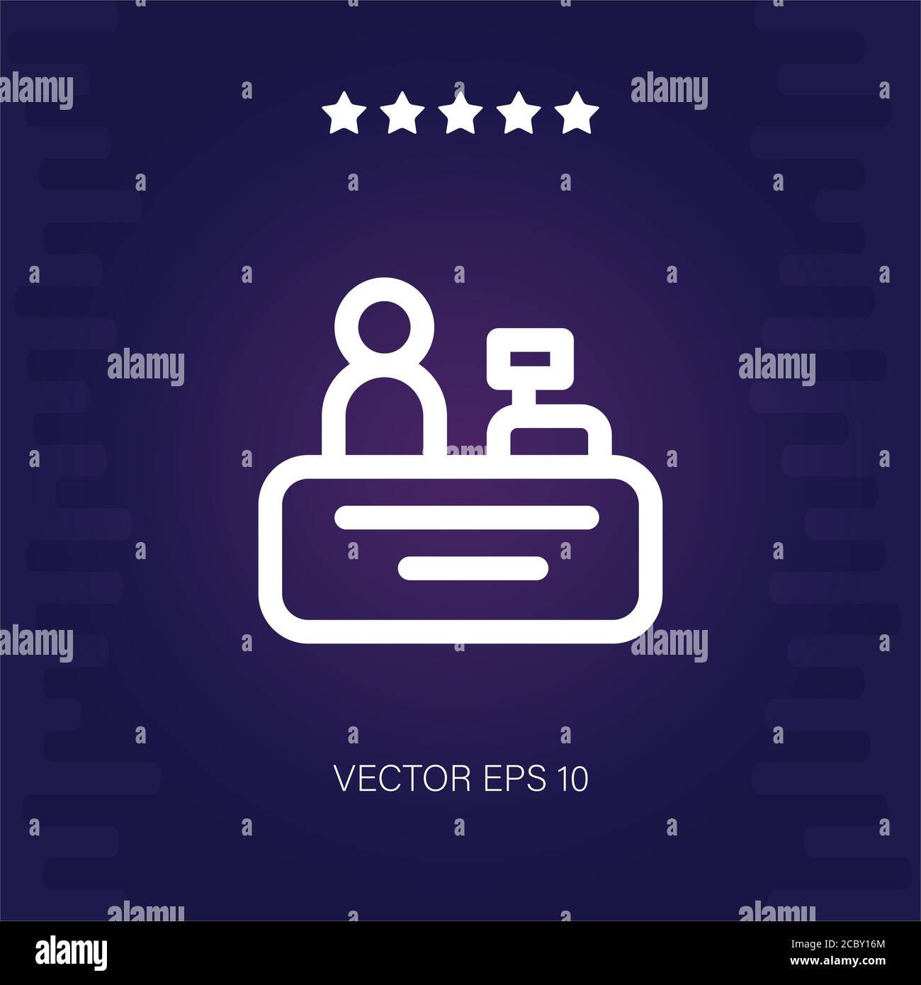 cashier vector icon modern illustration Stock Vector Image & Art - Alamy