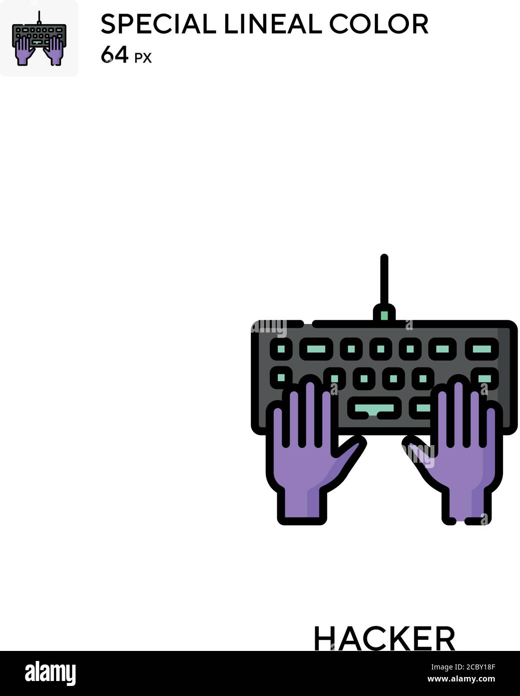 Hacker Special Lineal Color Vector Icon Hacker Icons For Your Business Project Stock Vector