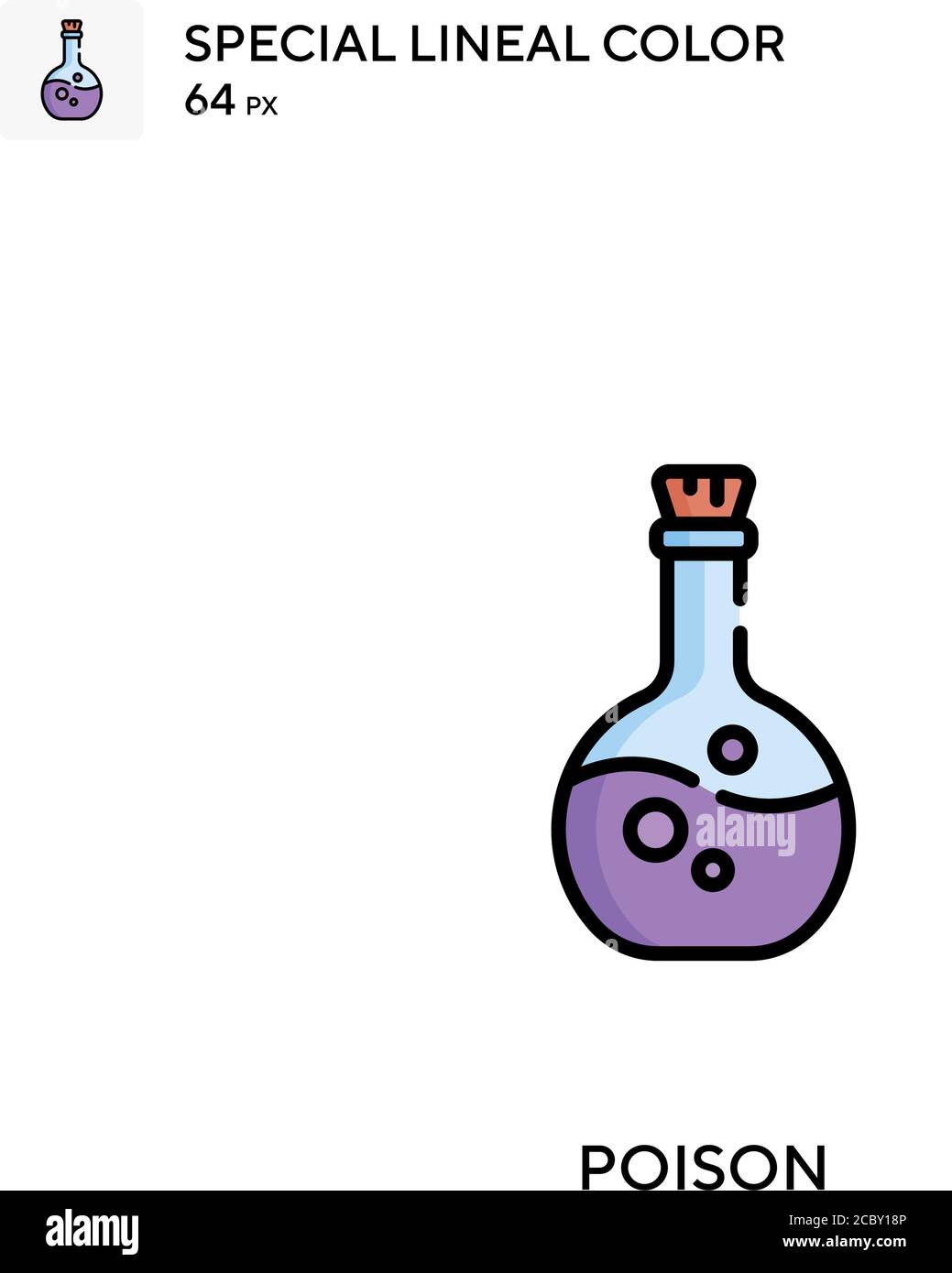 Poison Special lineal color vector icon. Poison icons for your business ...
