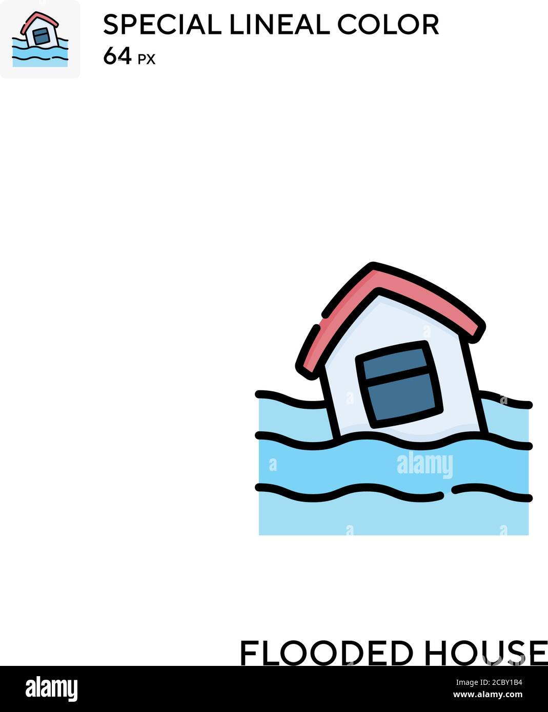 Flooded house inside Cut Out Stock Images & Pictures - Alamy