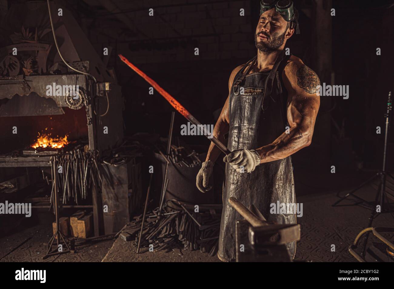 Handsome farrier hi-res stock photography and images - Alamy