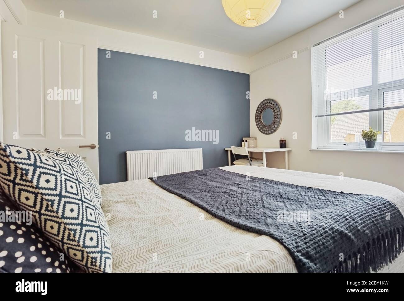 Interior of modern refurbished house. Show home with clean bright ...