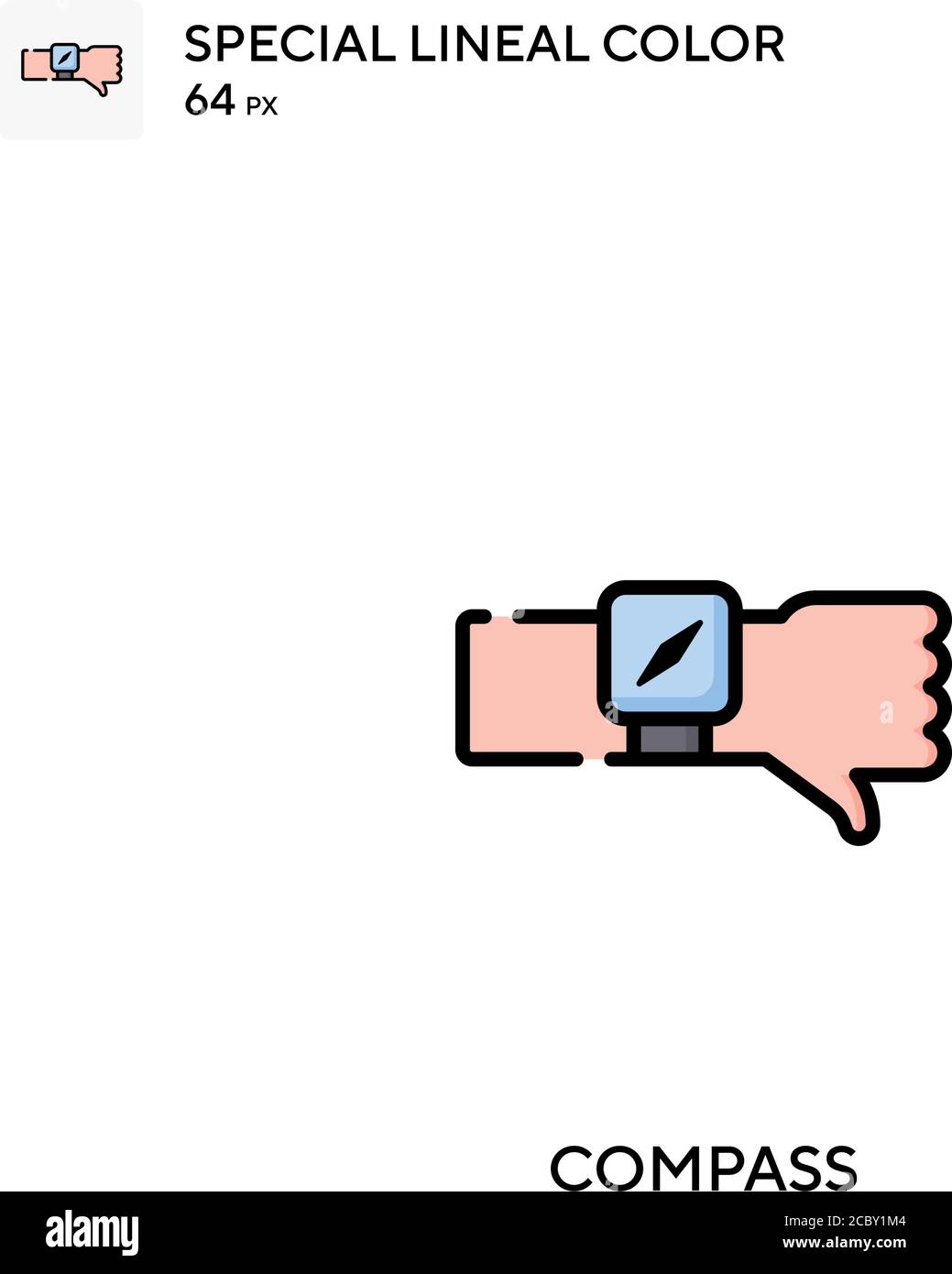 Compass Special lineal color vector icon. Compass icons for your ...