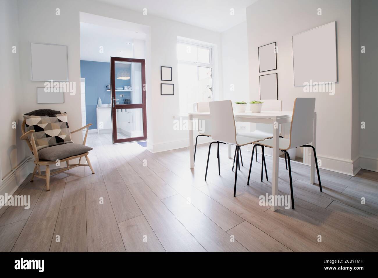 kitchen in newly refurbished house Stock Photo - Alamy