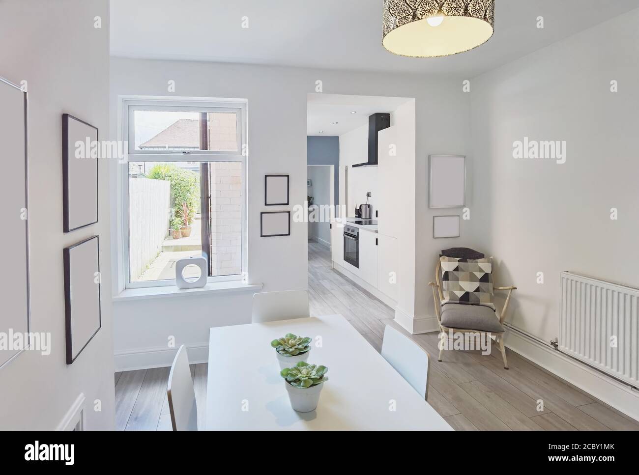 kitchen in newly refurbished house Stock Photo - Alamy