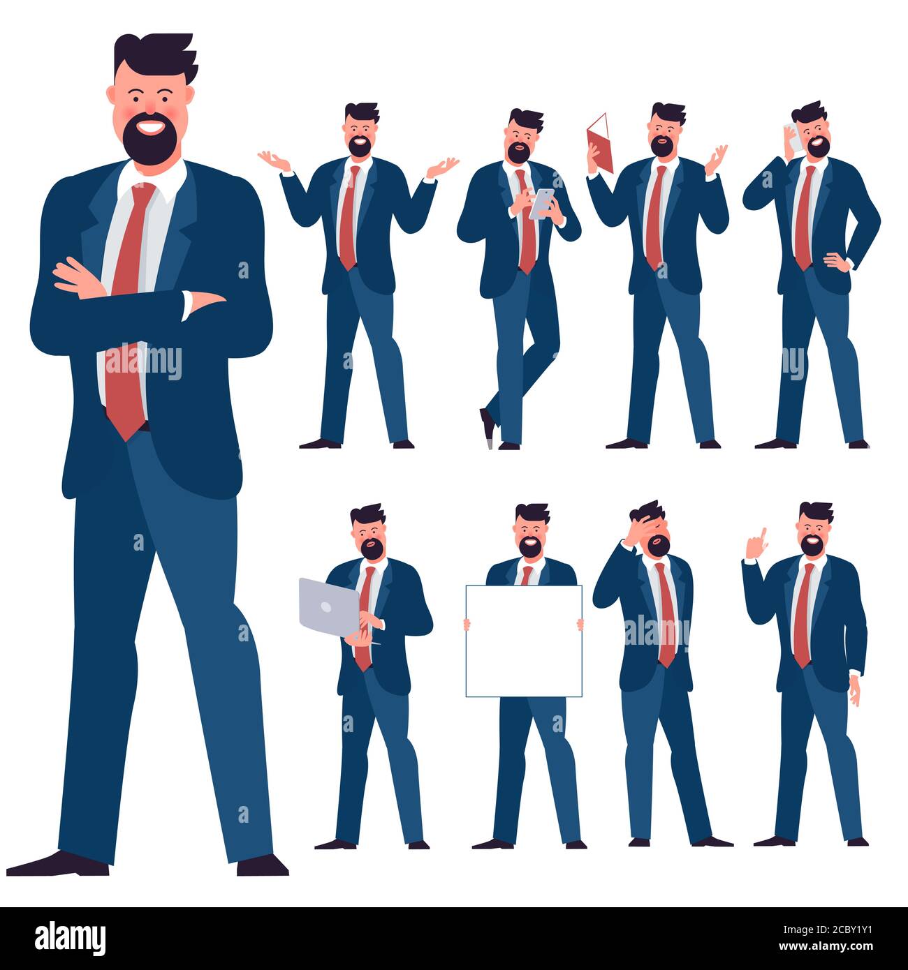 flat design young man characters Stock Vector Image & Art - Alamy
