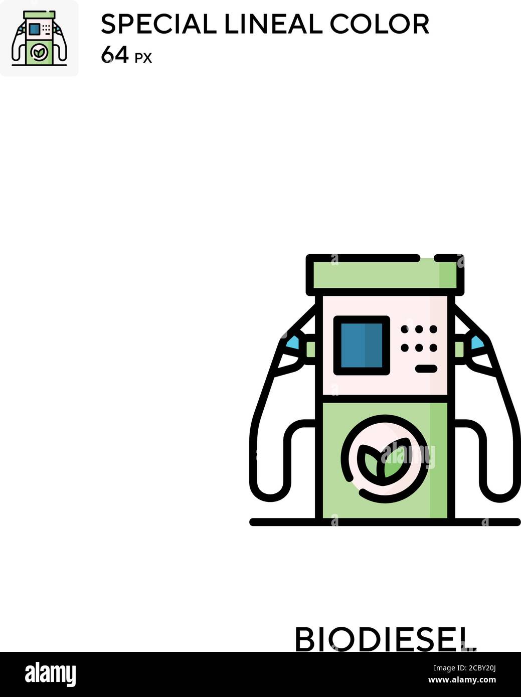 Biodiesel Special lineal color vector icon. Biodiesel icons for your ...