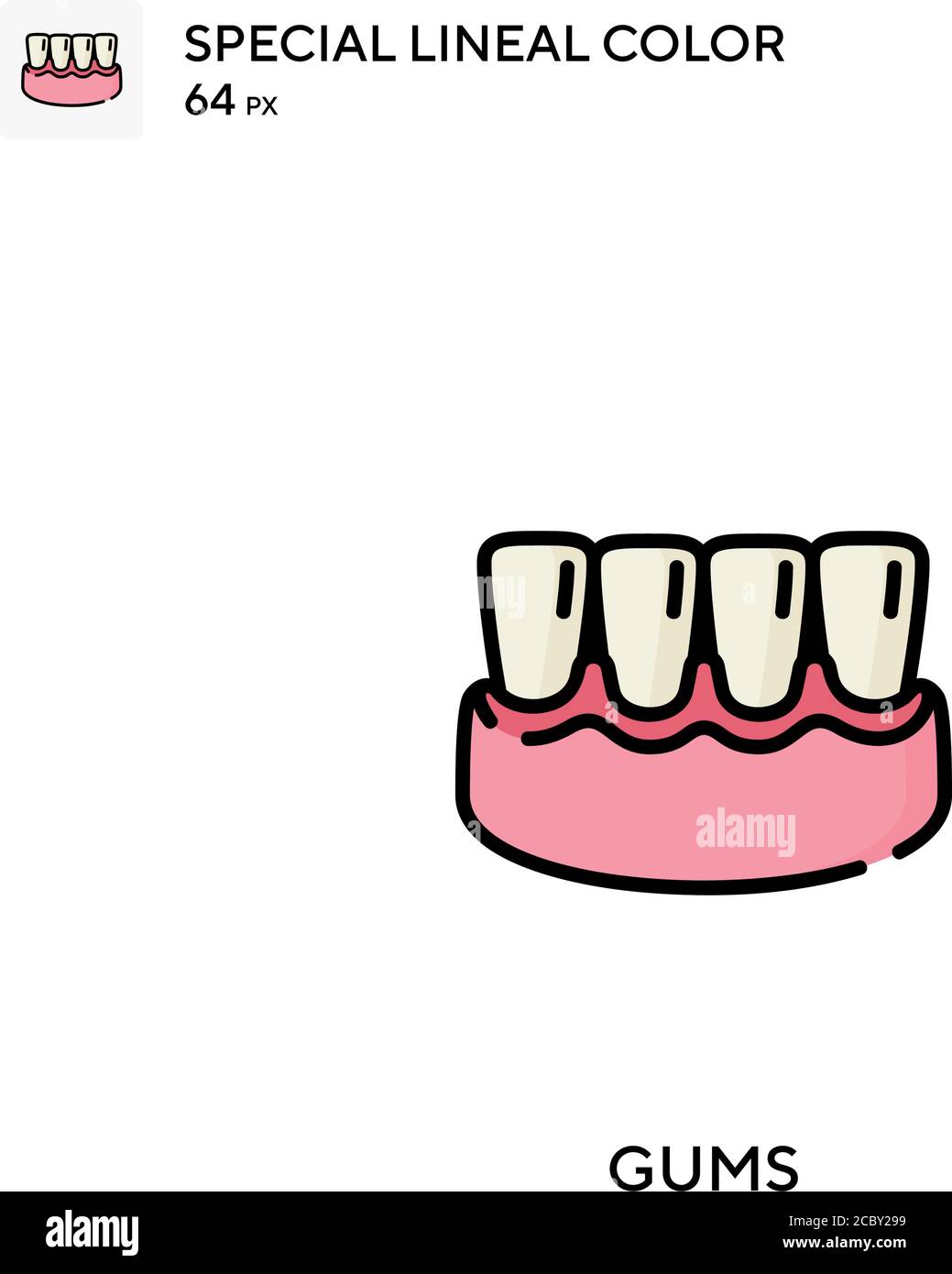Gums Special lineal color vector icon. Gums icons for your business ...