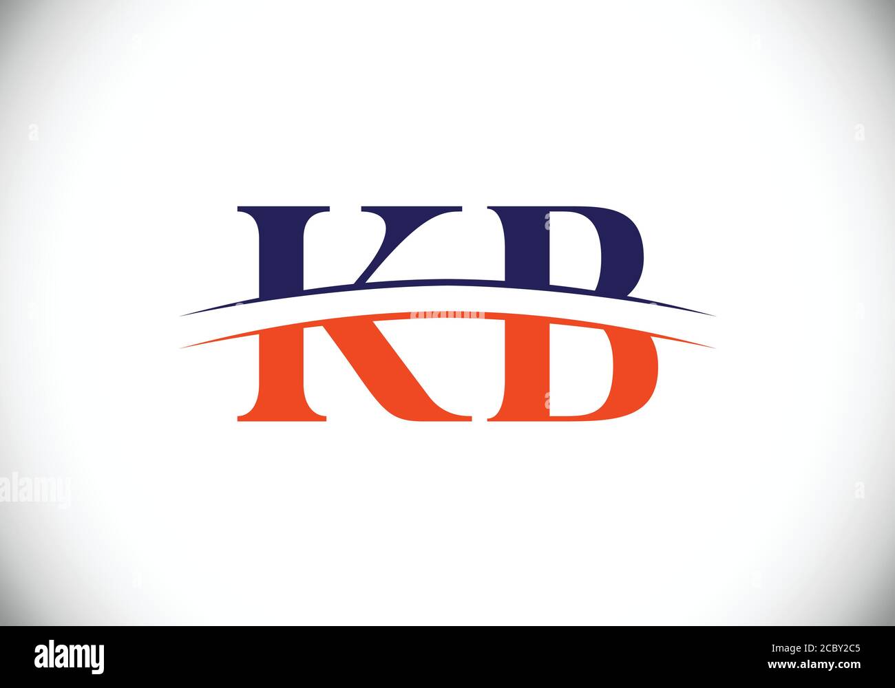 Initial Monogram Letter K B Logo Design Vector Template. K B Letter ...