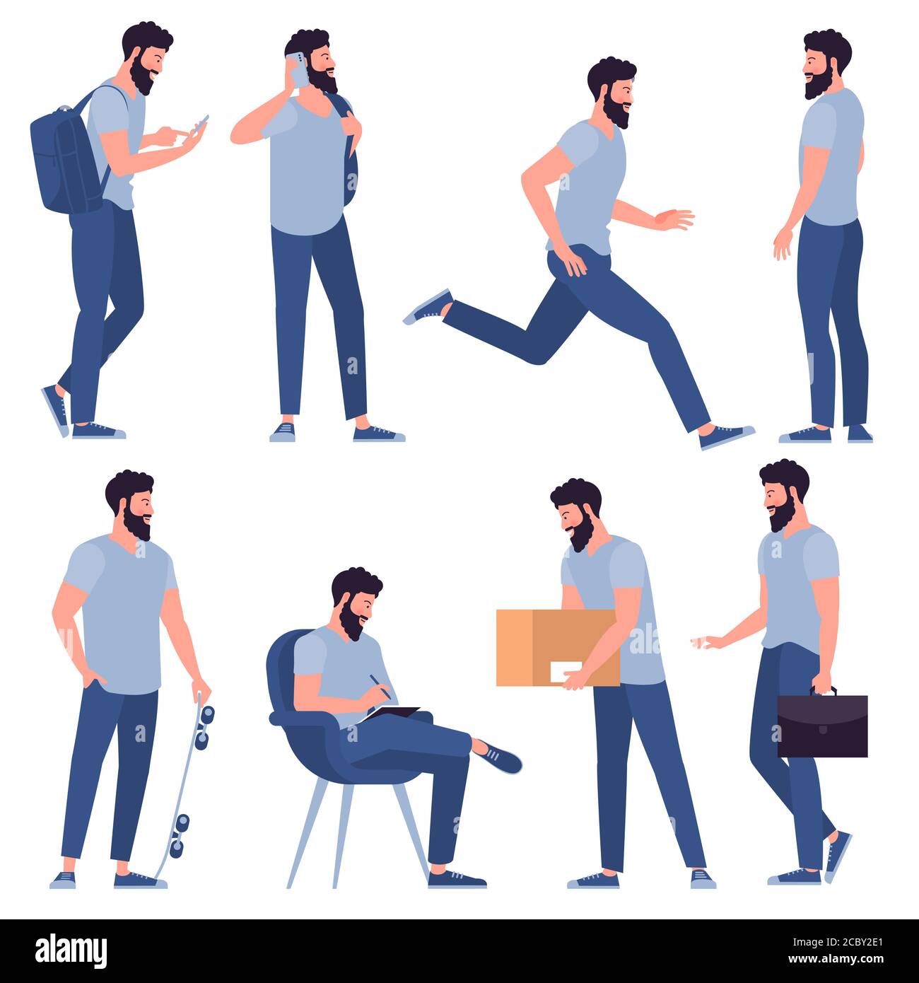 White young man finger Stock Vector Images - Alamy