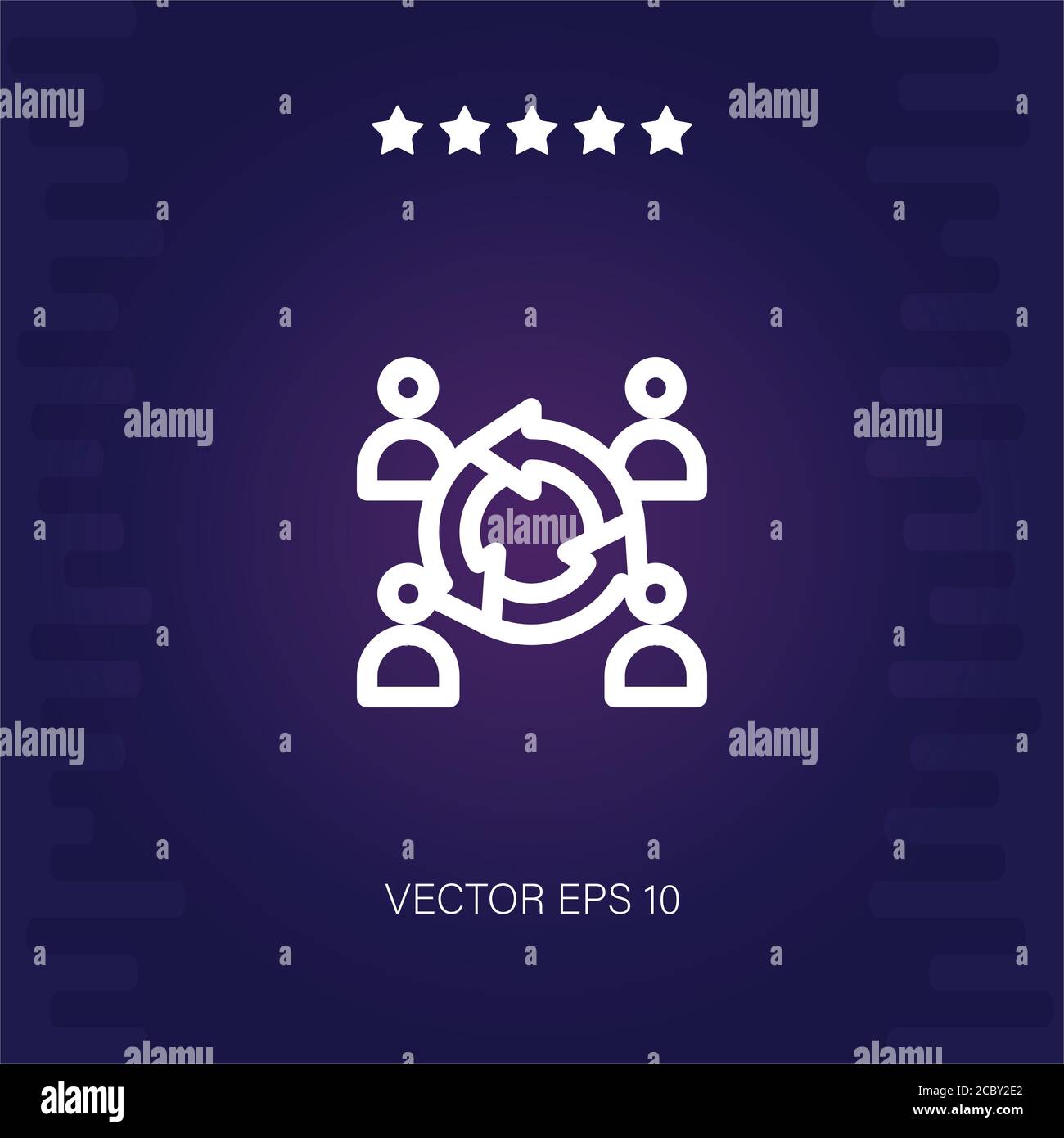 teamwork vector icon modern illustration Stock Vector Image & Art - Alamy