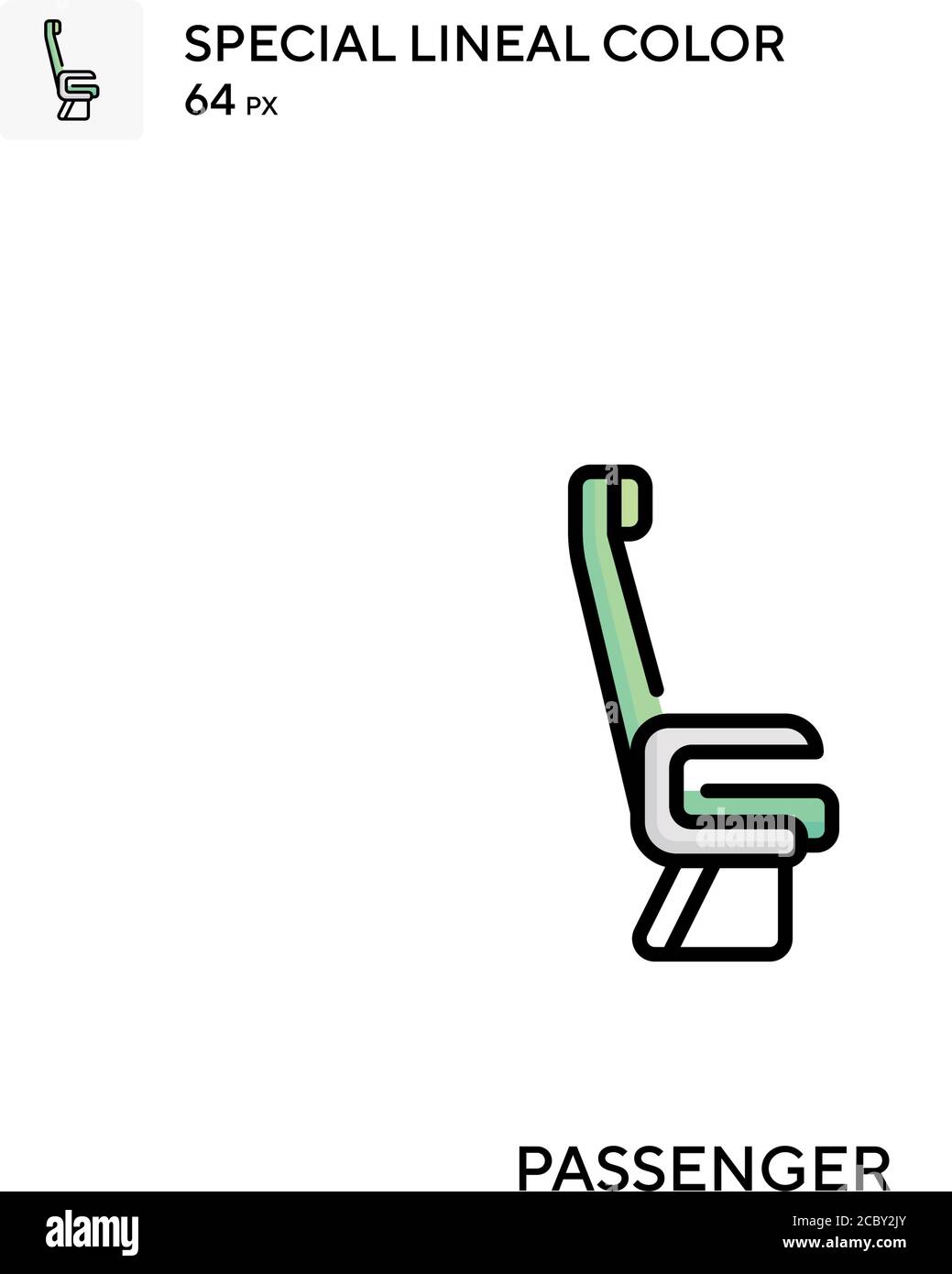 Passenger Special lineal color vector icon. Passenger icons for your business project Stock ...