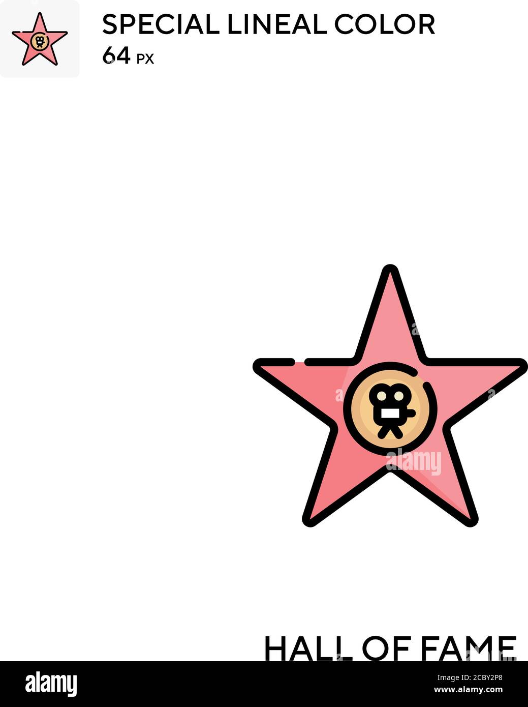Hall of fame Special lineal color vector icon. Hall of fame icons for ...