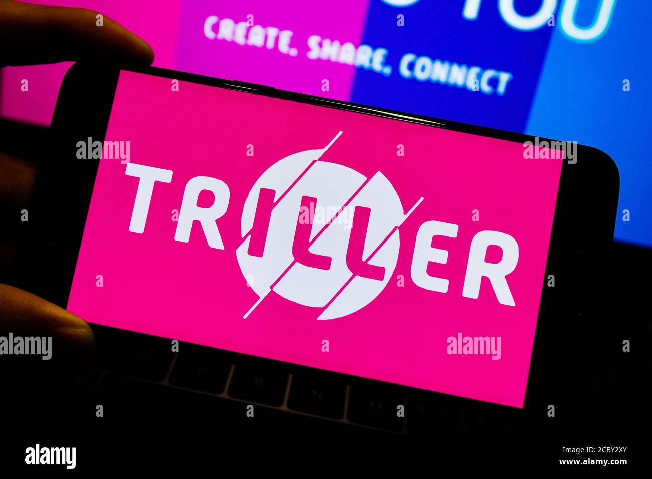 Triller logo hi-res stock photography and images - Alamy