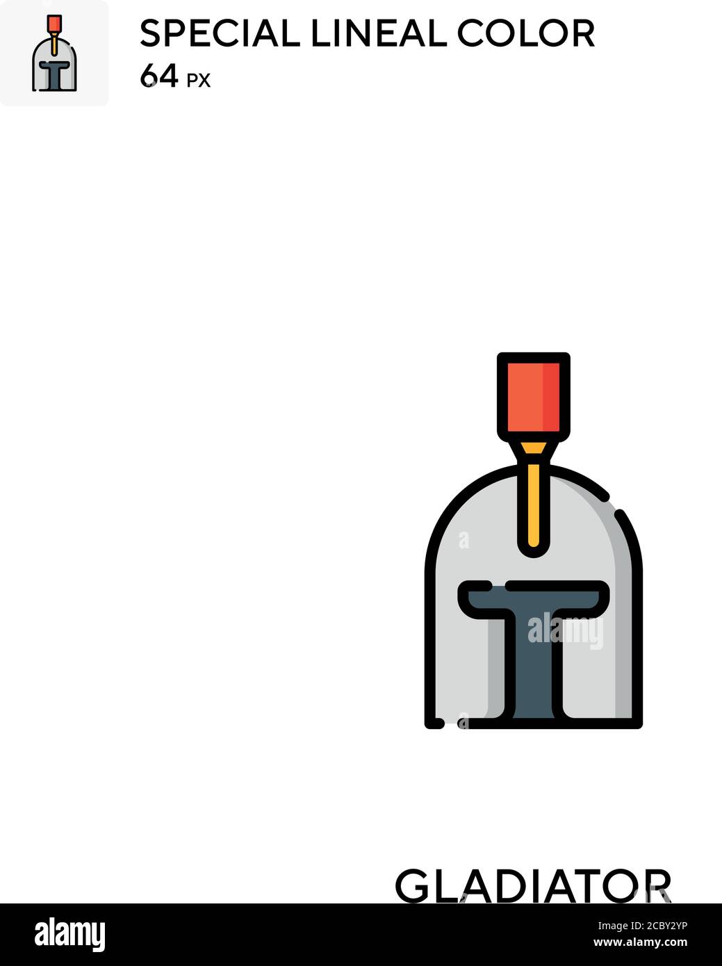 Gladiator Special lineal color vector icon. Gladiator icons for your ...