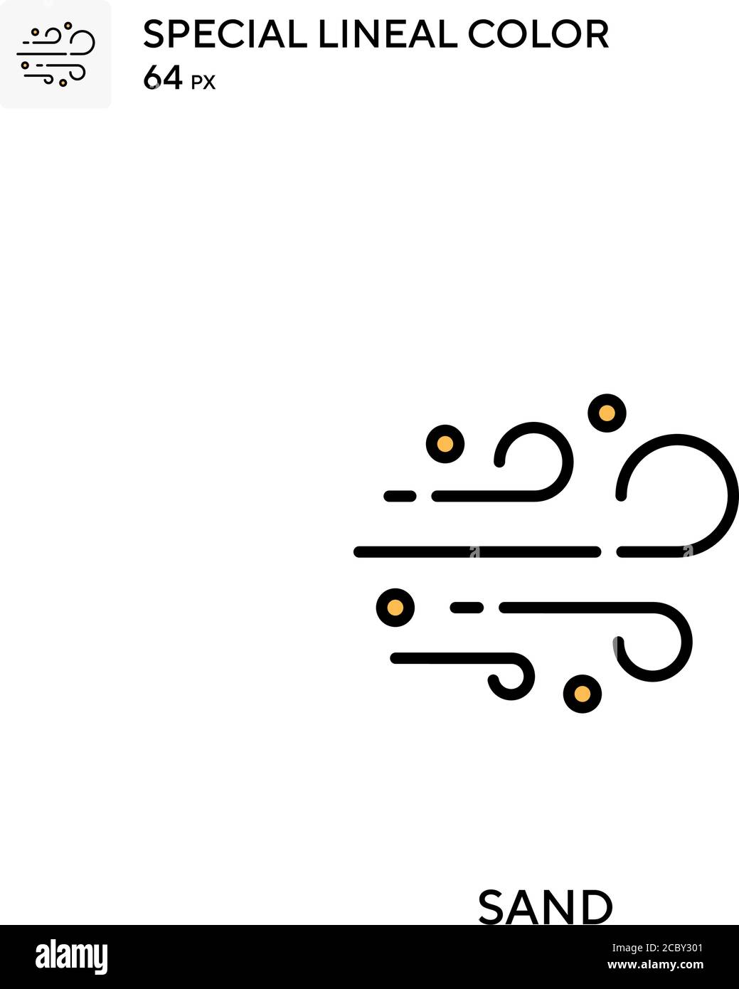 Sand Special lineal color vector icon. Sand icons for your business ...