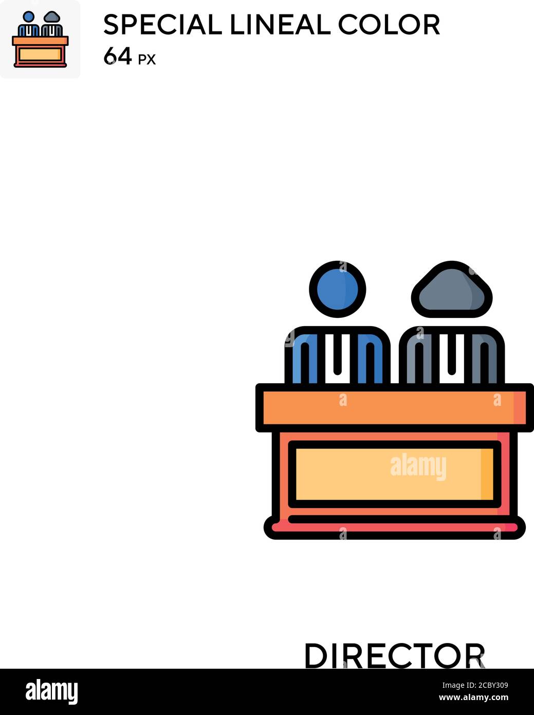 Director Special lineal color vector icon. Director icons for your ...