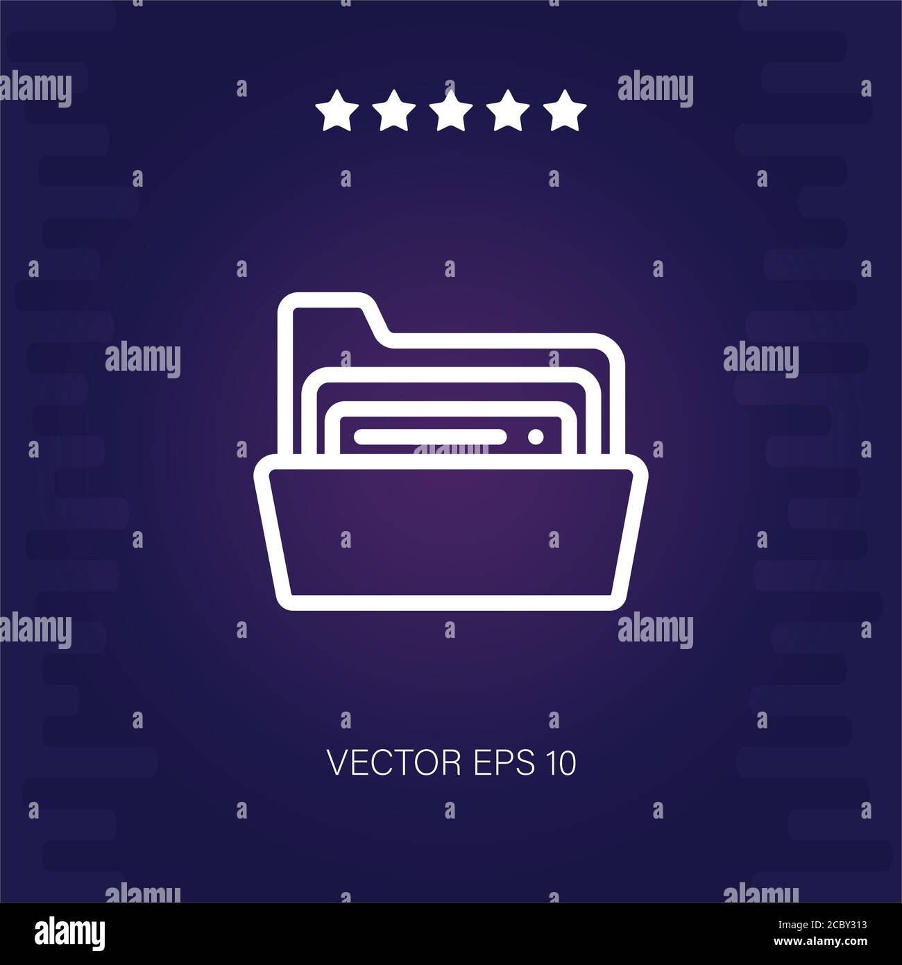 folder vector icon modern illustration Stock Vector Image & Art - Alamy