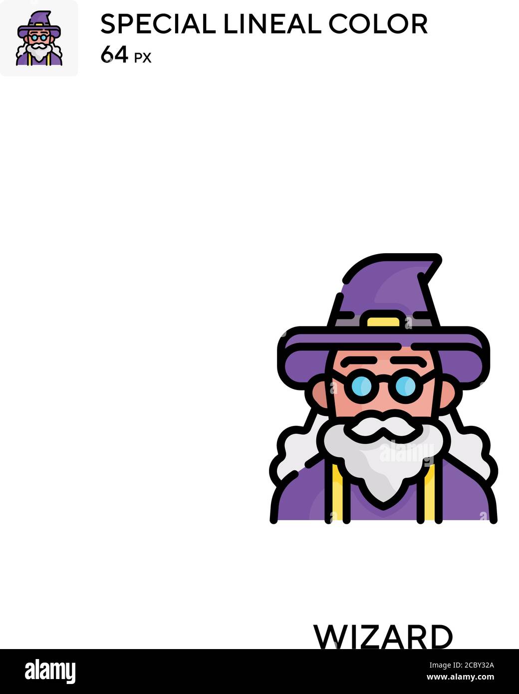 Wizard Special lineal color vector icon. Wizard icons for your business ...