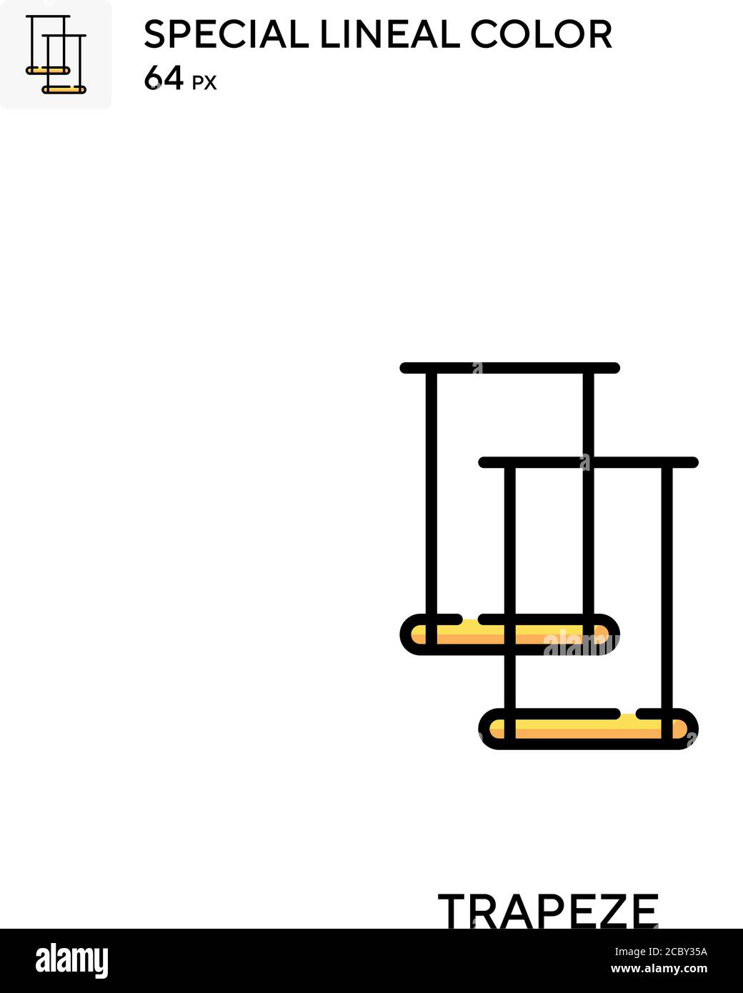 Trapeze Special lineal color vector icon. Trapeze icons for your ...