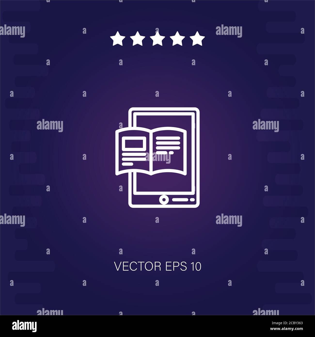 ebook vector icon modern illustration Stock Vector Image & Art - Alamy