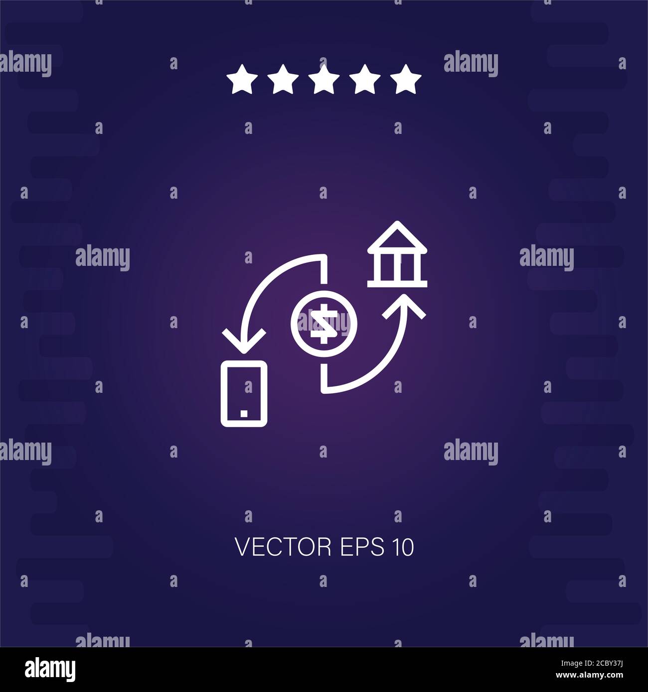 money transfer vector icon modern illustration Stock Vector Image & Art ...