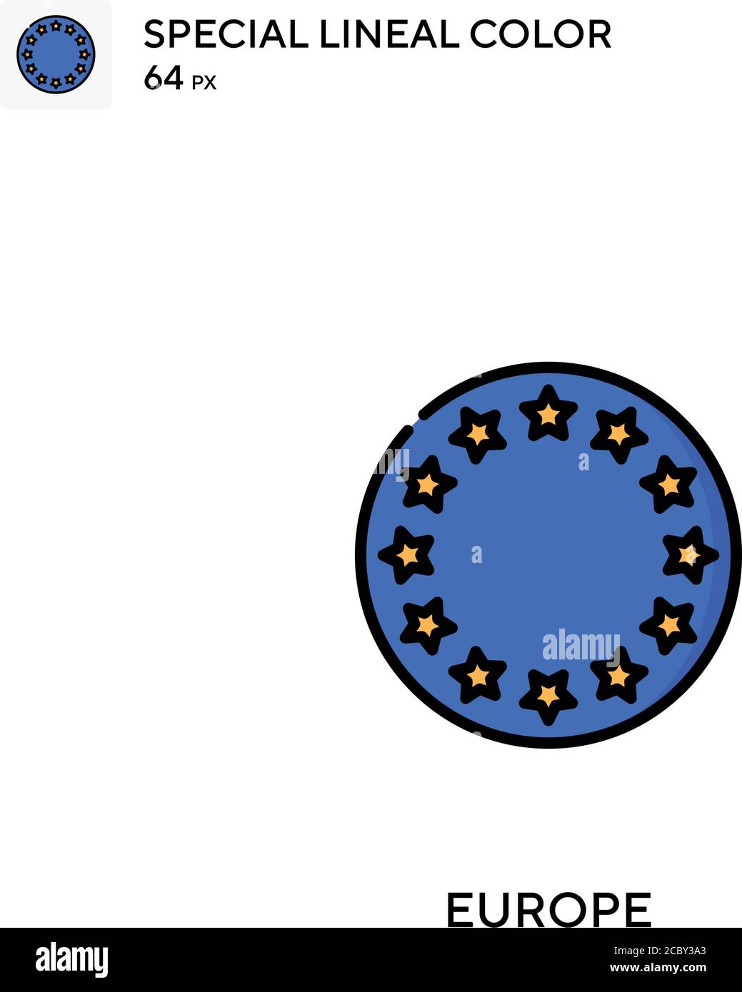 Europe Special lineal color vector icon. Europe icons for your business ...