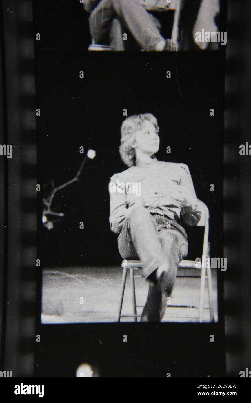 Fine 1970s vintage black and white photography of women putting on a ...