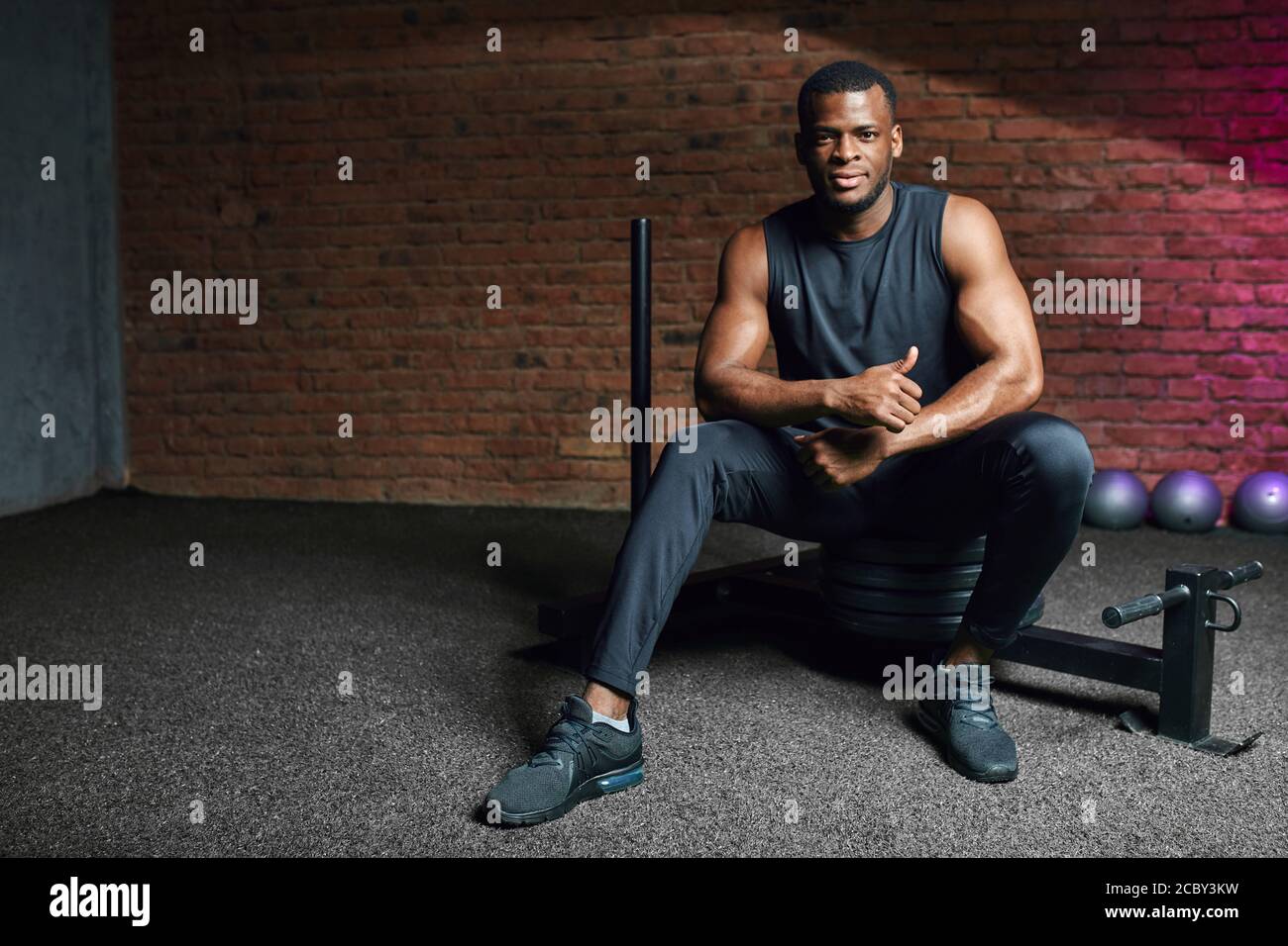 African american sportsman using hi-res stock photography and images ...
