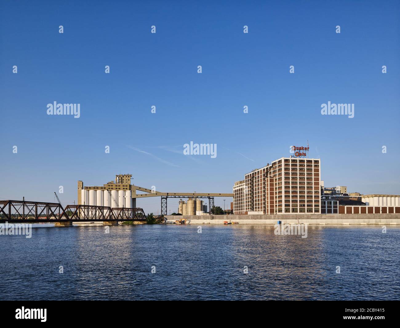 Quaker Oats Factory in downtown Cedar Rapids Stock Photo - Alamy